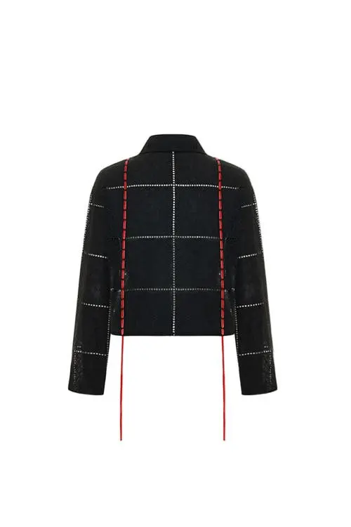 PCFG Embroidered Detail Cropped Jacket