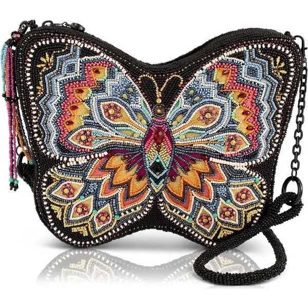 MARY FRANCES ACCESSORIES Indie Butterfly Handbag - Black