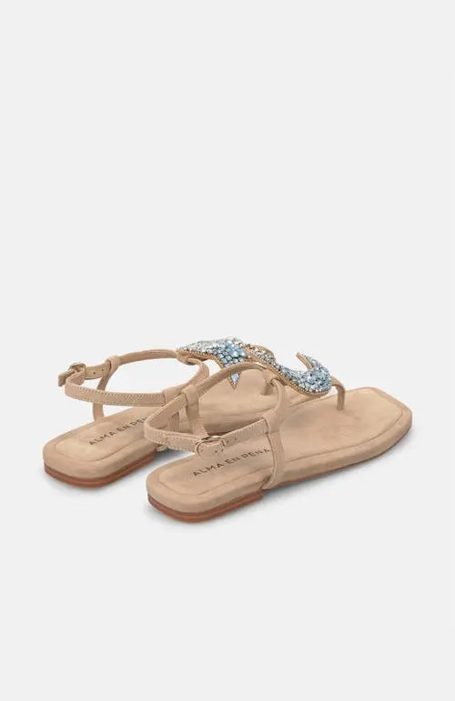 ALMA EN PENA Rhinestone Detail Sandal