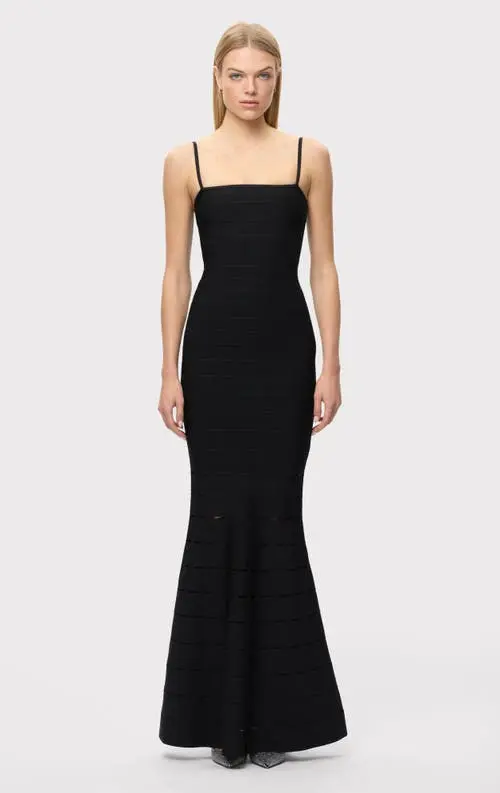 Herve Leger The Elora Gown - Black