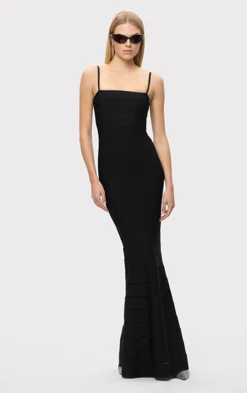 Herve Leger The Elora Gown - Black
