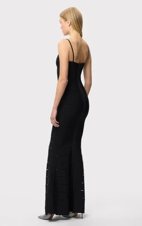 Herve Leger The Elora Gown - Black