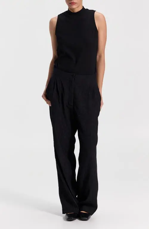 Ronen Chen Textured Straight-leg Pants