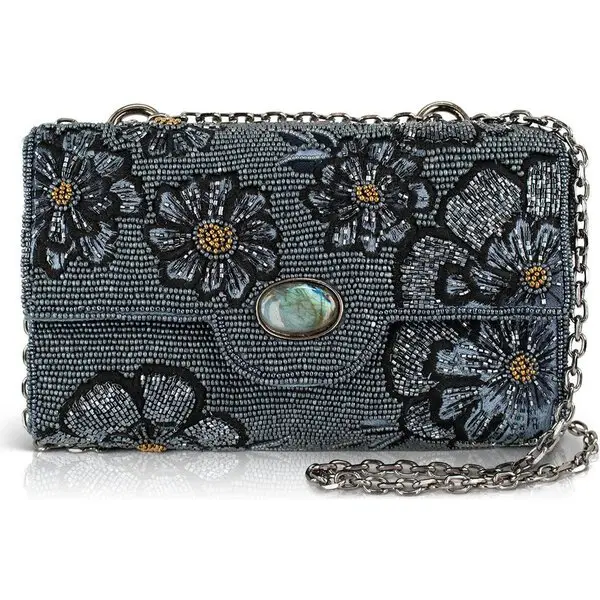MARY FRANCES ACCESSORIES Azure Handbag