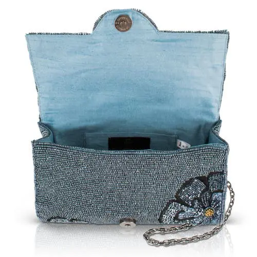 MARY FRANCES ACCESSORIES Azure Handbag