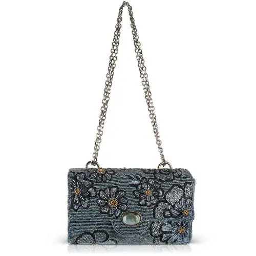 MARY FRANCES ACCESSORIES Azure Handbag
