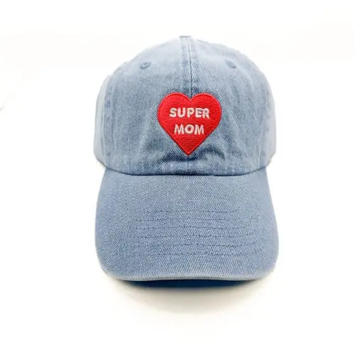REY TO Z Super Mom Baseball Cap - Denim
