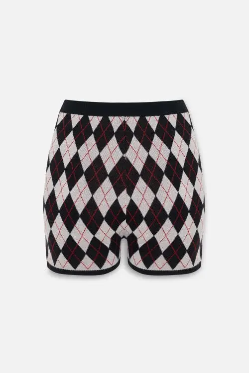 PCFG Daydreamers Argyle Knit Mini Short