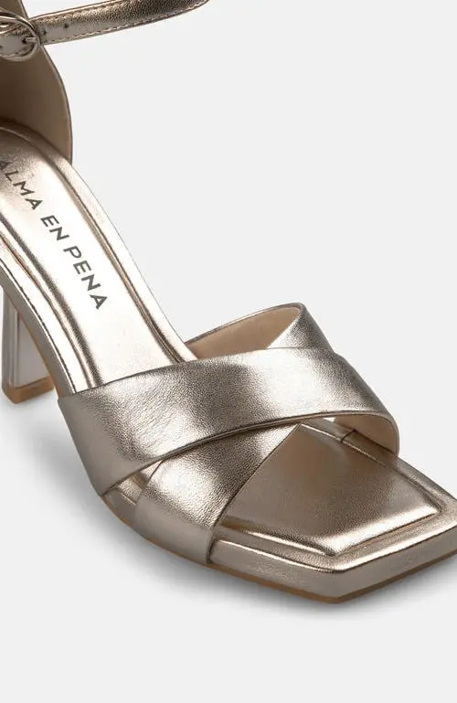 ALMA EN PENA Crossed Strap Heel Sandal
