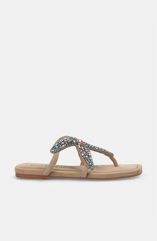 ALMA EN PENA Star Flat Sandal - Beige