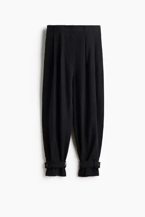 H&M Balloon Trousers With High Waist And Adjustable Hems