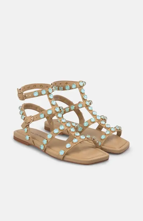 ALMA EN PENA Flat Studded Strappy Al