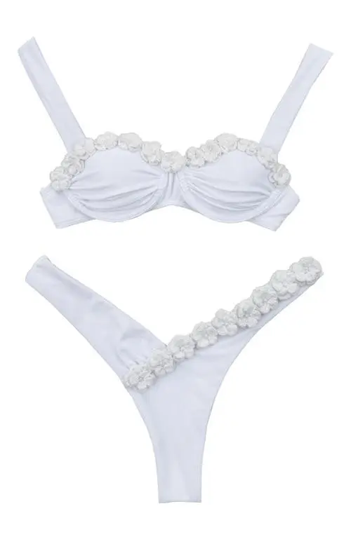 SEÑORITA Sa Riera Embellished Bikini - White