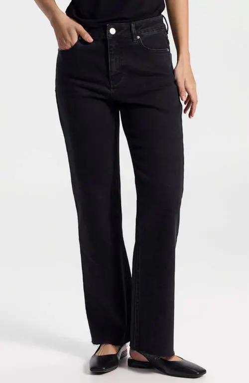 Ronen Chen Mid-rise Straight-leg Jeans - Black
