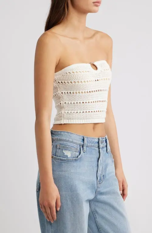 PACSUN Oriana O-ring Tube Top - Ivory