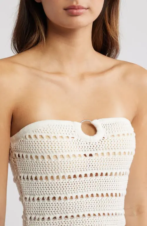 PACSUN Oriana O-ring Tube Top - Ivory