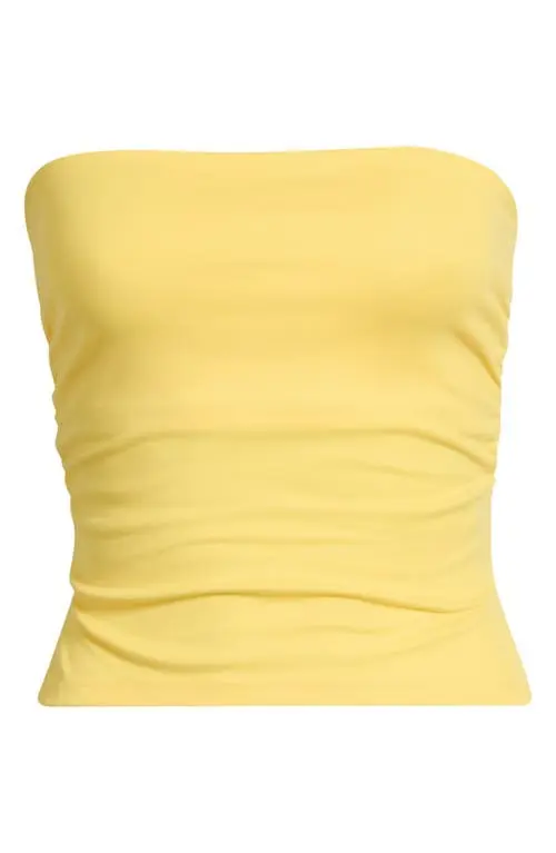 PACSUN Ophelia Ruched Tube Top - Yellow