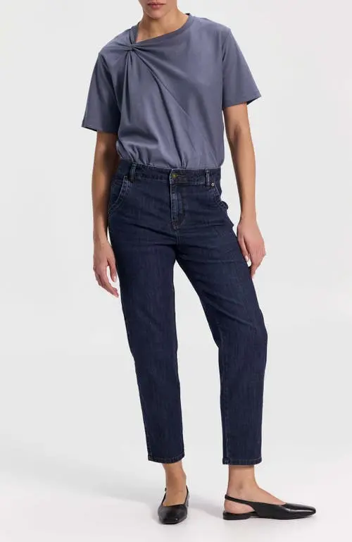 Ronen Chen Twisted Shoulder T-shirt - Grey-blue