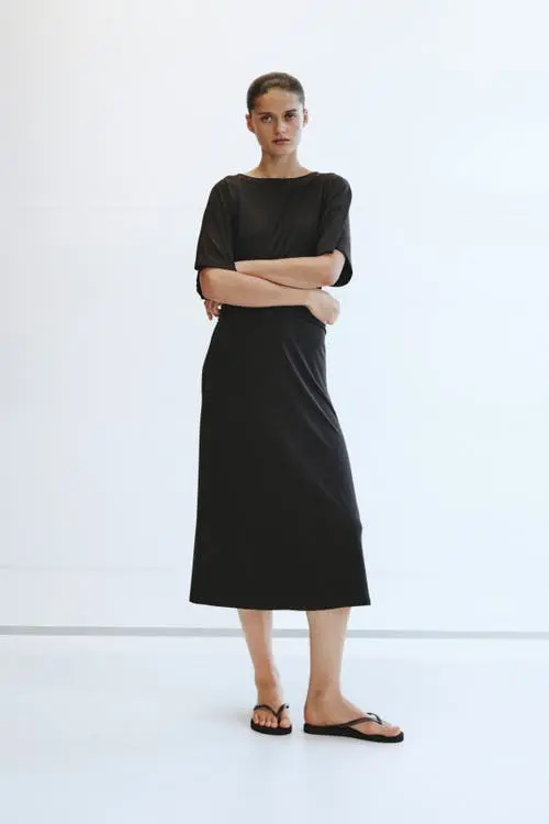 H&m Draped T-shirt Dress