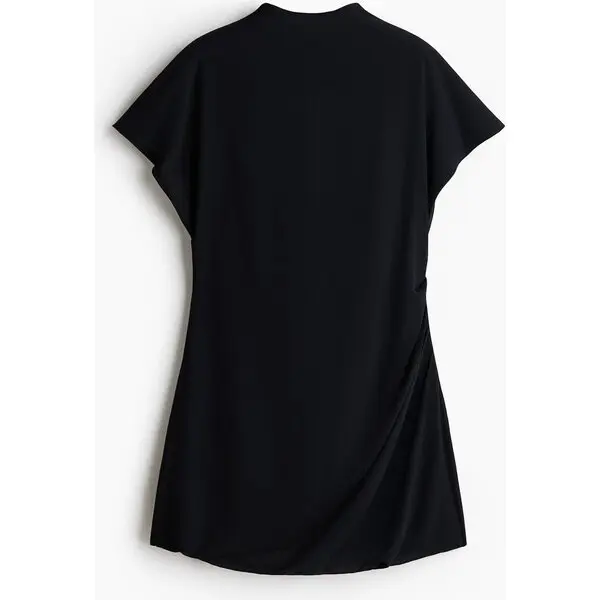 H&m Draped Turtleneck Dress