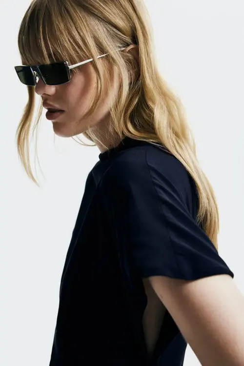 H&m Draped Turtleneck Dress