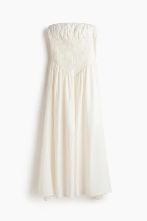 H&m Smocked Bandeau Dress