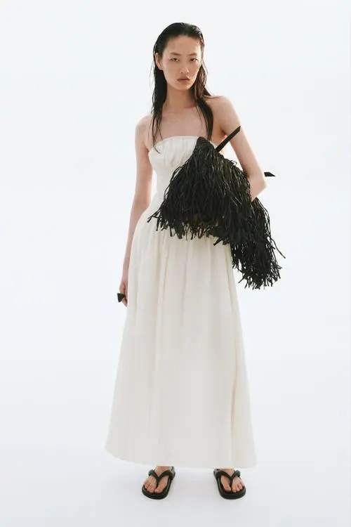 H&m Smocked Bandeau Dress