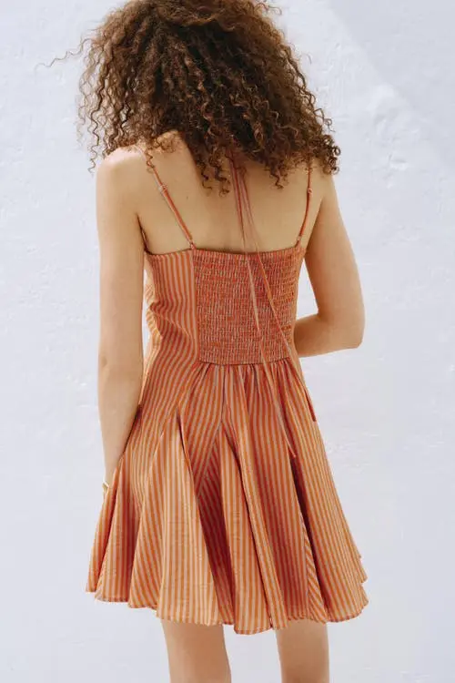 H&m Godet-pleated Dress
