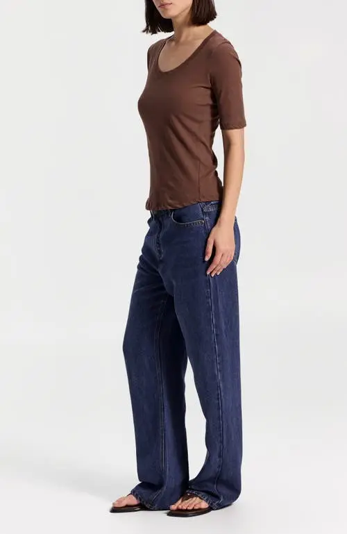 Ronen Chen High-rise Wide-leg Jeans