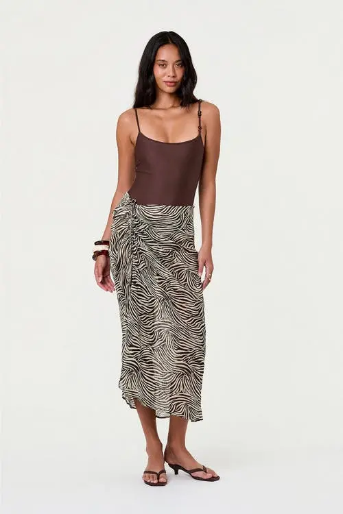 NICHOLAS Lia Sarong Skirt - Graphic Zebra