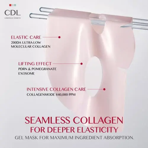 CANDORLOV Face Mask With Pdrn Collagen Overnight Lifting Hydrogel 5 Pack