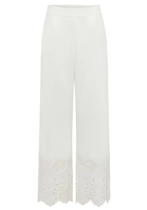 LASCANA Palm Eyelet Wide Leg Pants