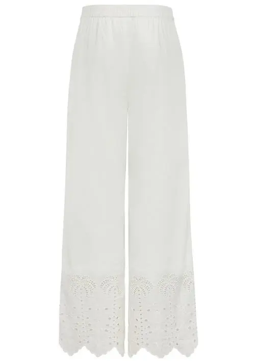 LASCANA Palm Eyelet Wide Leg Pants