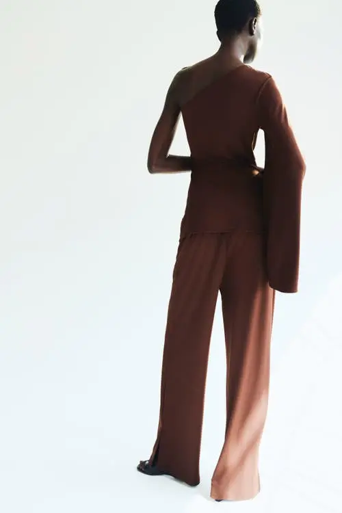 H&m Wide Crease-front Trousers