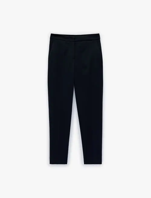 KOTON Slim Fit High Rise Trousers