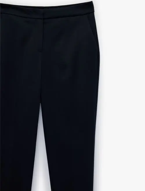 Koton Slim Fit High Rise Trousers