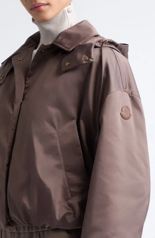 Moncler Chevreuil Duchesse Down Jacket With Removable Hood