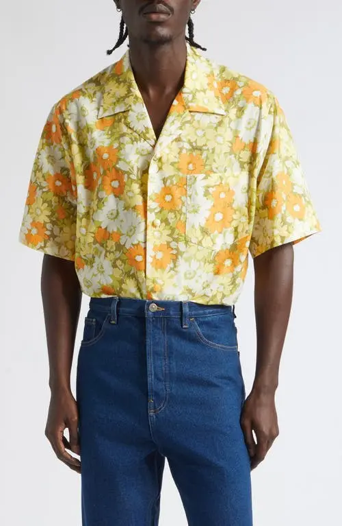 Valentino Garavani Floral Camp Shirt - Yellow Multi