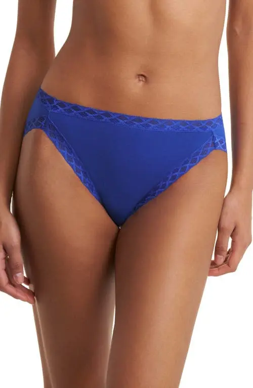 Natori Bliss Cotton French Cut Briefs - Blue Flame