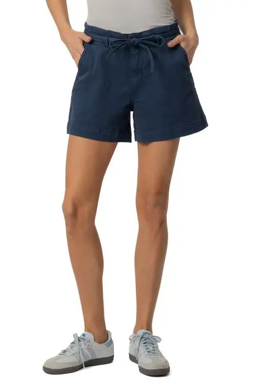 Kut From The Kloth Jane Drawstring High Waist Twill Shorts - Navy