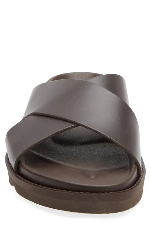 Gentle Souls Braga Cross Strap Slide Sandal