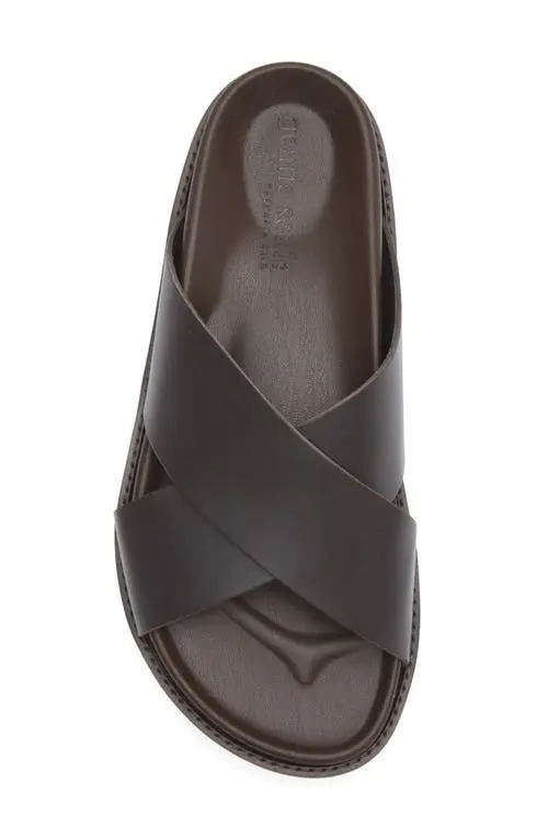 Gentle Souls Braga Cross Strap Slide Sandal