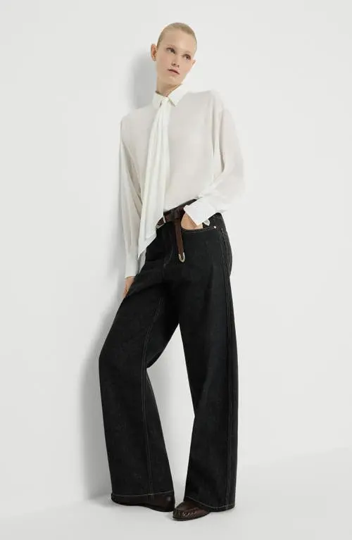 Brunello Cucinelli Loose Barrel Trousers