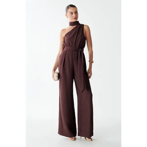 SAVEL Vera Jumpsuit - Chocolate