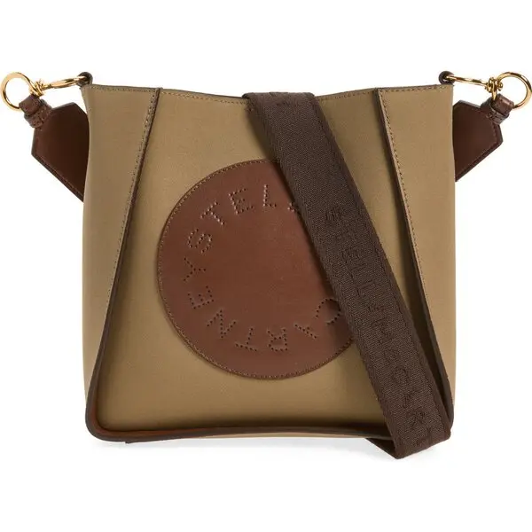 Stella McCartney Logo Square Crossbody Bag - Truffle