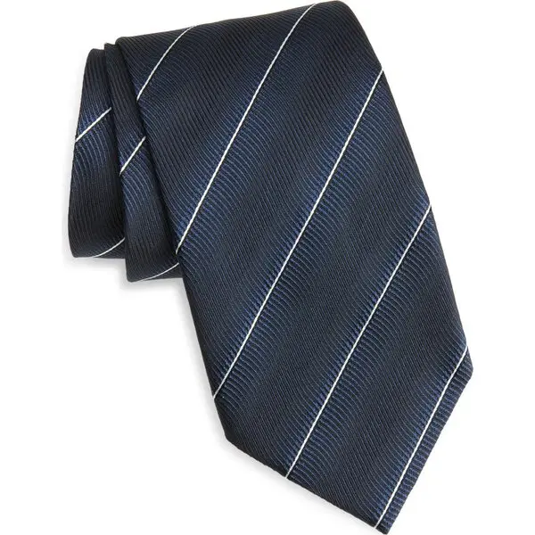 TOM FORD Ombré Stripe Jacquard Silk Tie - Ucc Navy
