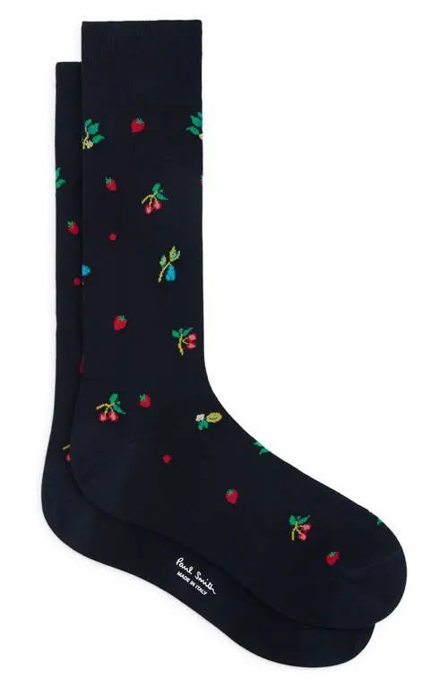 Paul Smith Tutti Frutti Dress Socks - Navy