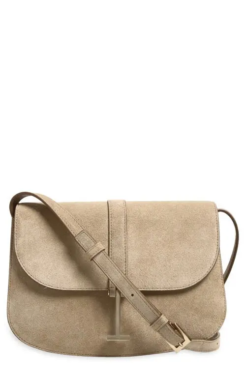 TOM FORD Small Kara Suede Crossbody Bag - Amphora