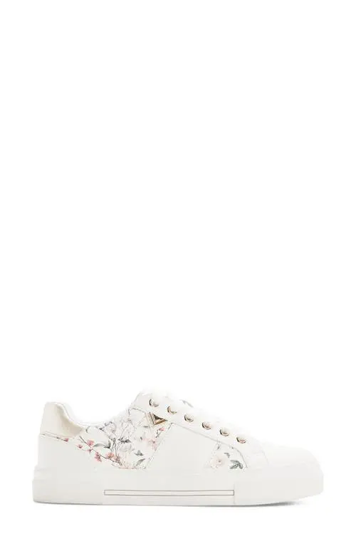 Aldo Sadie Platform Sneaker With Floral Accents