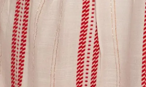 BECCA By Rebecca Virtue Radiance Metallic Stripe Cover-up Dress